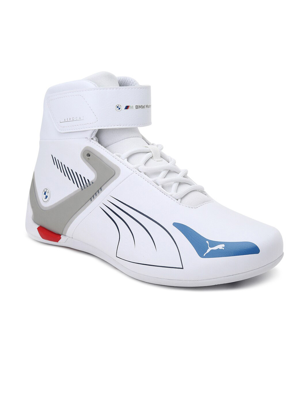 Buy Puma Unisex White Leather High Top Driving Shoes - Casual Shoes for ...