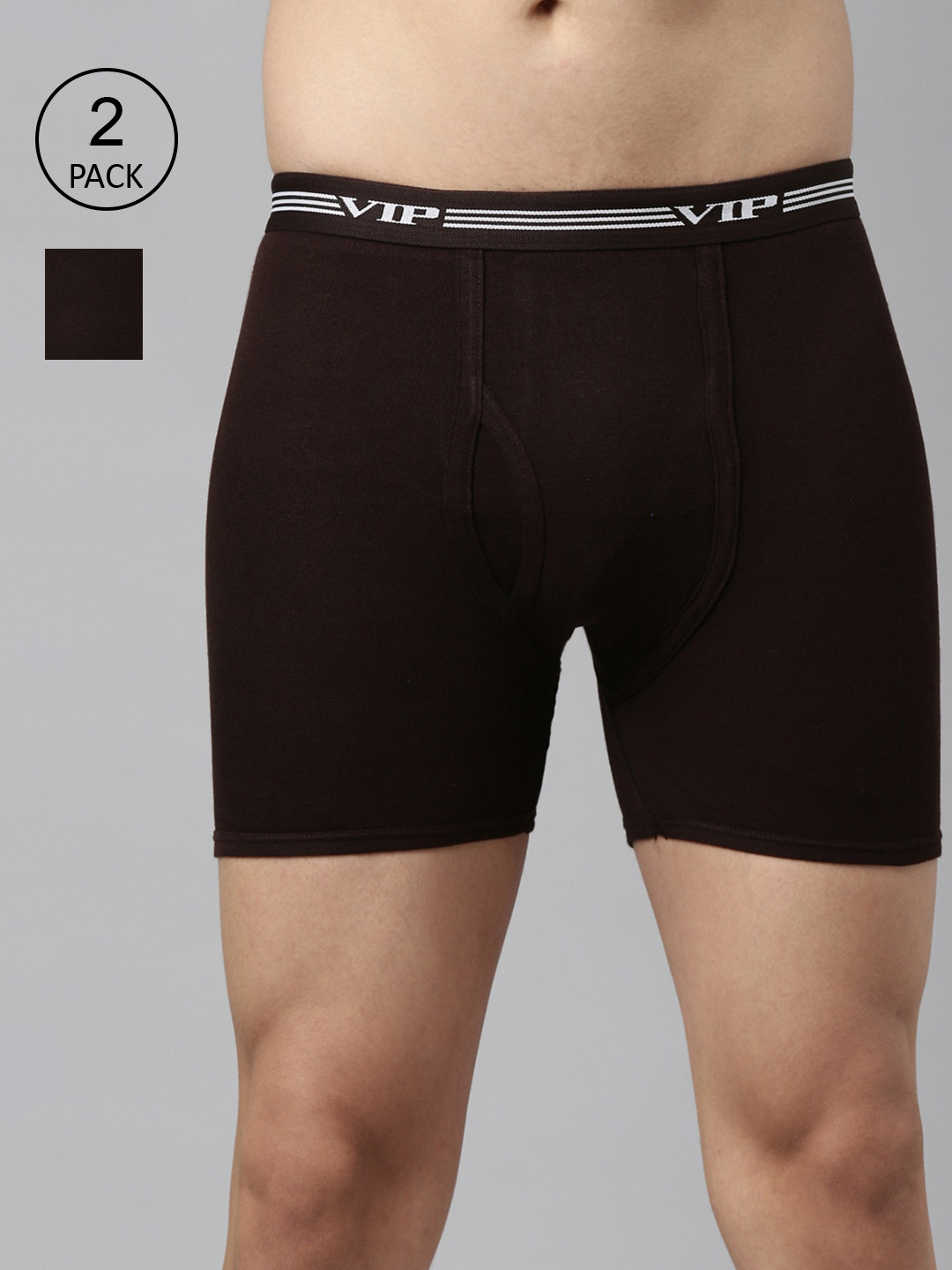 Buy VIP Men Pack Of 2 Assorted Pure Cotton Trunks - Trunk for Men ...