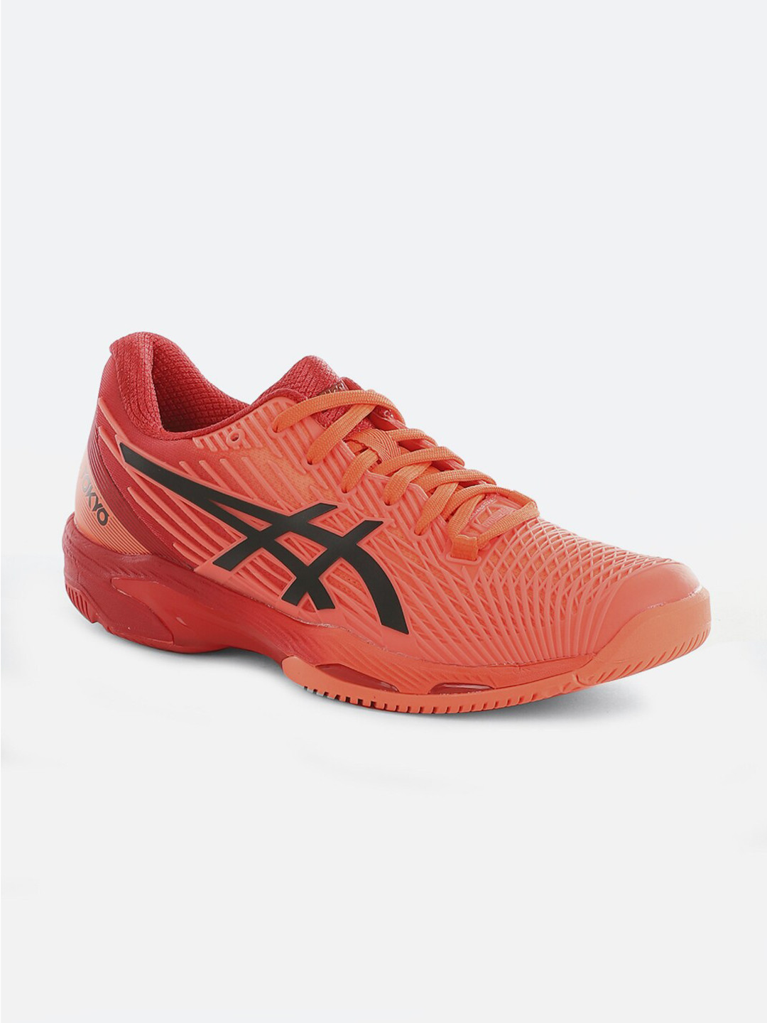 Buy ASICS Women Red Tennis Mid Top Non Marking Shoes SOLUTION SPEED FF ...