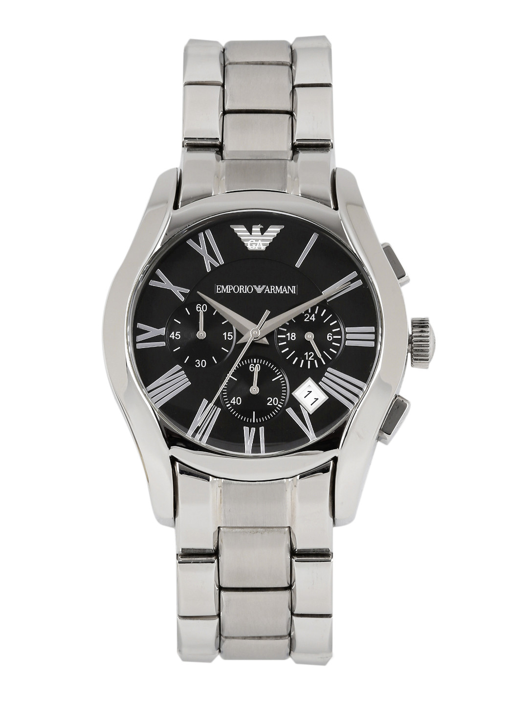 Buy Emporio Armani Men Black Chronograph Watch AR0673 - Watches for Men ...