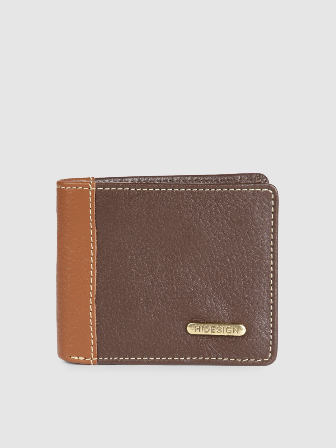 Buy Hidesign Men Brown Leather Two Fold Wallet - Wallets for Men ...
