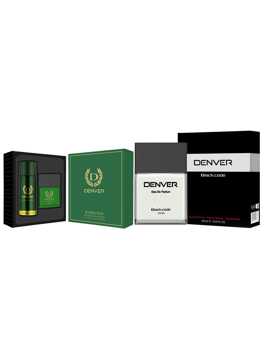 Buy Denver Men Set Of 2 Eau De Parfum & 1 Deodorant - Fragrance Combo ...