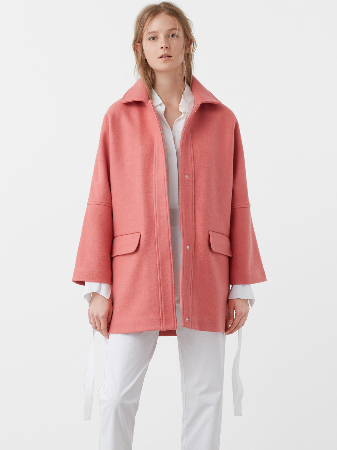 Buy MANGO Coral Pink Jacket - Jackets for Women 1506147 | Myntra