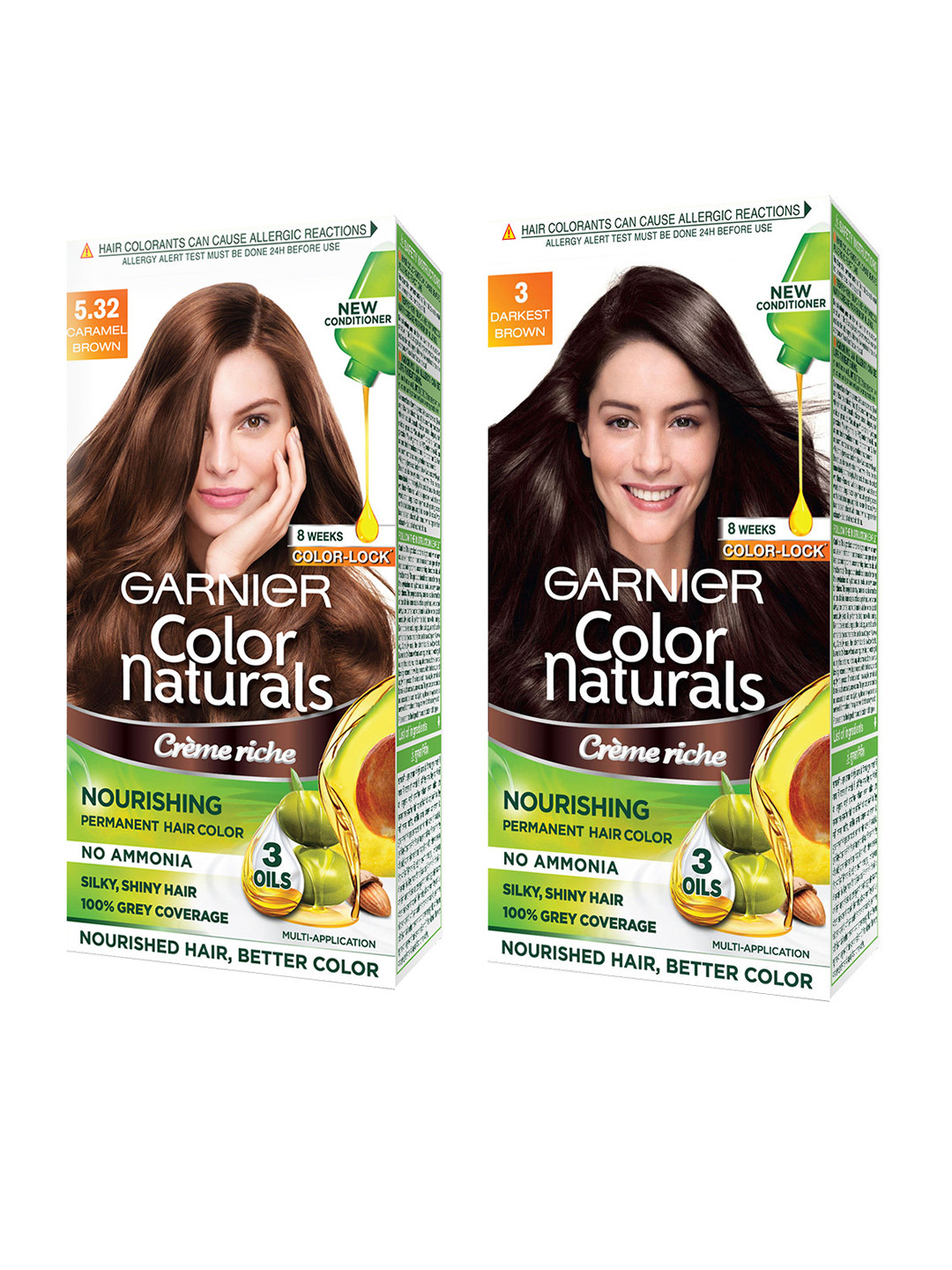 Buy Garnier Set Of Color Naturals Creme Riche Hair Color - Hair Colour ...