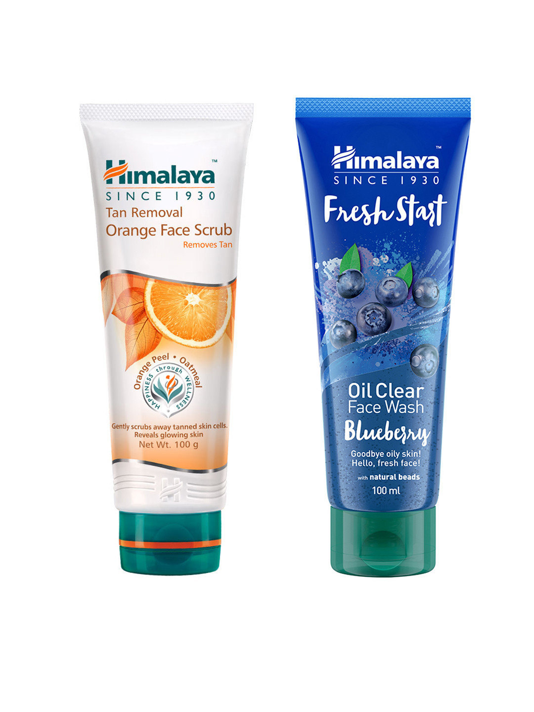 Buy Himalaya Set Of Fresh Start Oil Clear Blueberry Face Wash & Tan ...