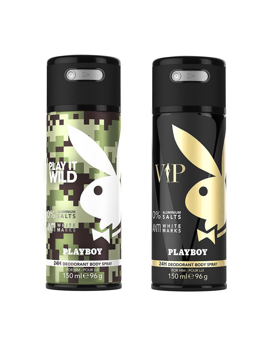 Buy Playboy Men Set Of 2 Deodorant Sprays VIP & Play It Wild ...