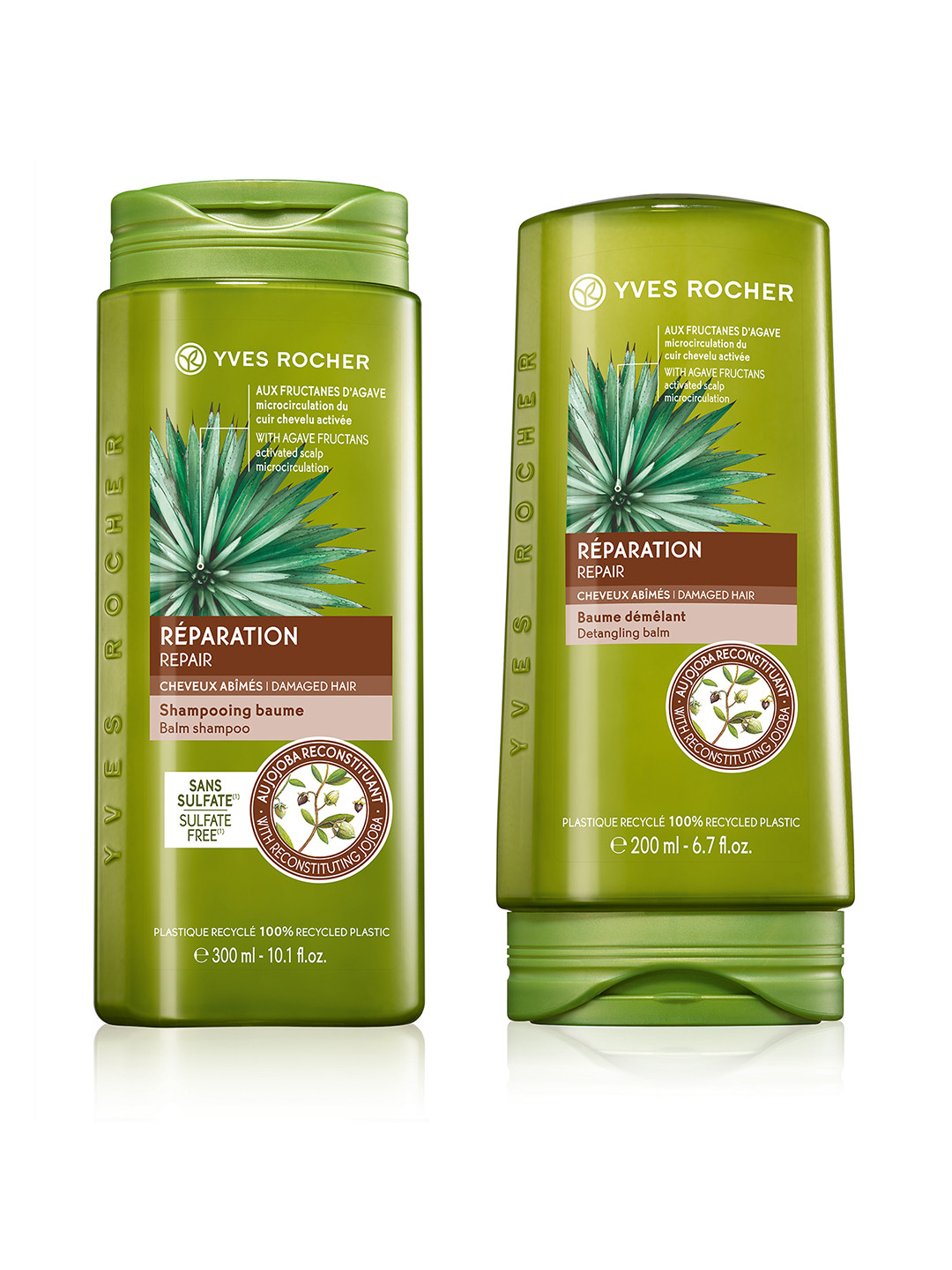 Buy YVES ROCHER Set Of Sustainable Sulfate Free Vegan Shampoo & Balm ...