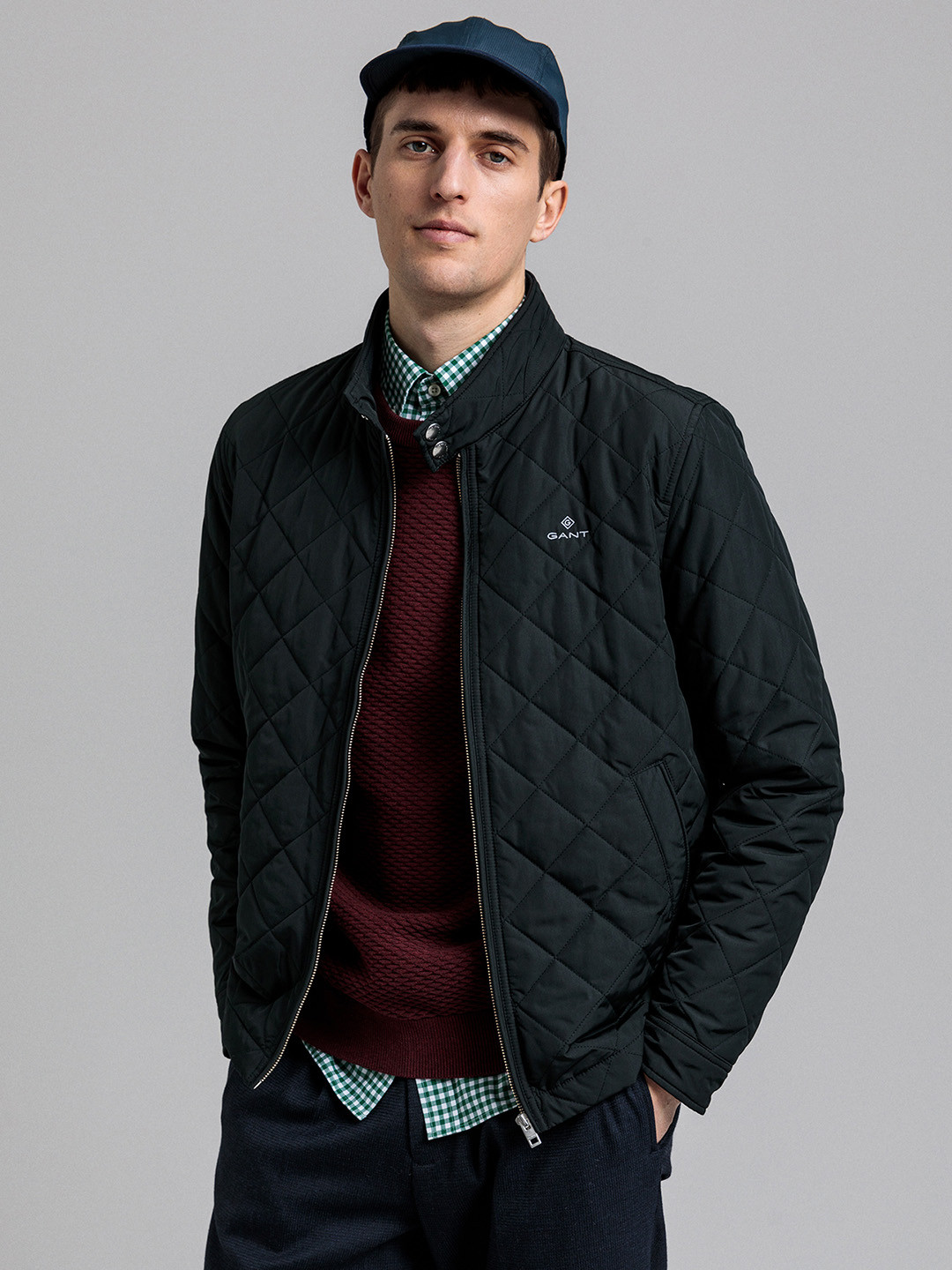 Buy GANT Men Black Quilted Jacket - Jackets for Men 15068342 | Myntra