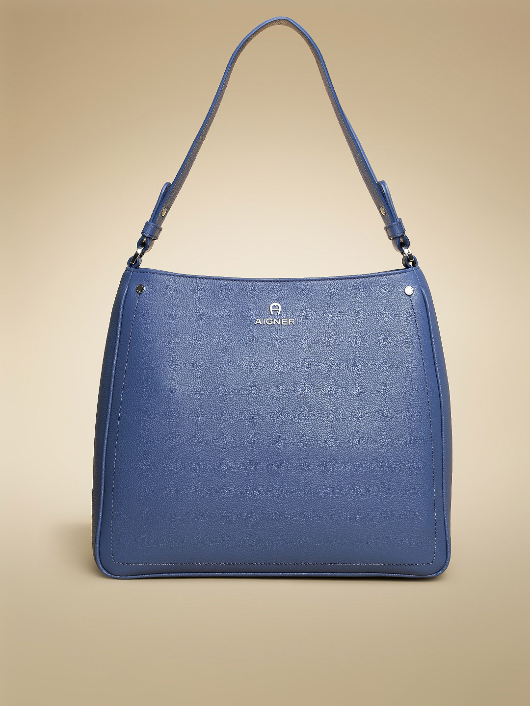 Buy AIGNER Blue Ava Neat Leather Shoulder Bag - Handbags for Women ...