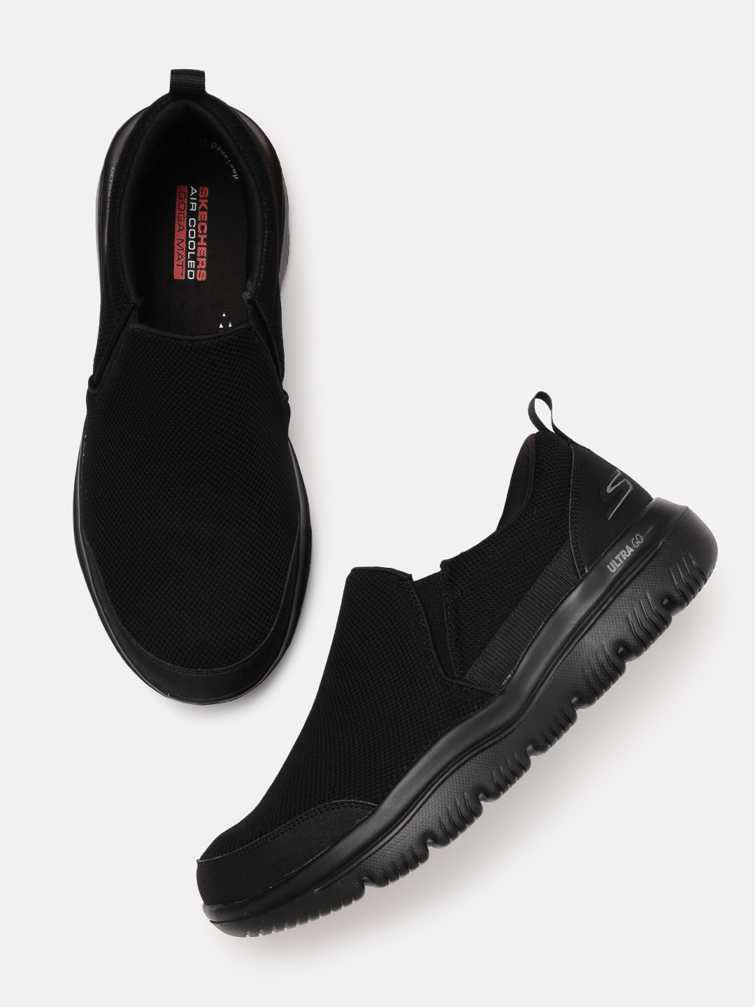 Buy Skechers Men Black Go Walk Evolution Ultra Splinter Walking Shoes ...