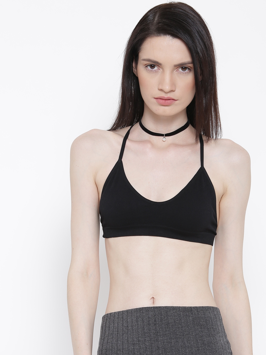 Buy Forever 21 Black Cut Out Back Bralette Top Tops For Women 1508143