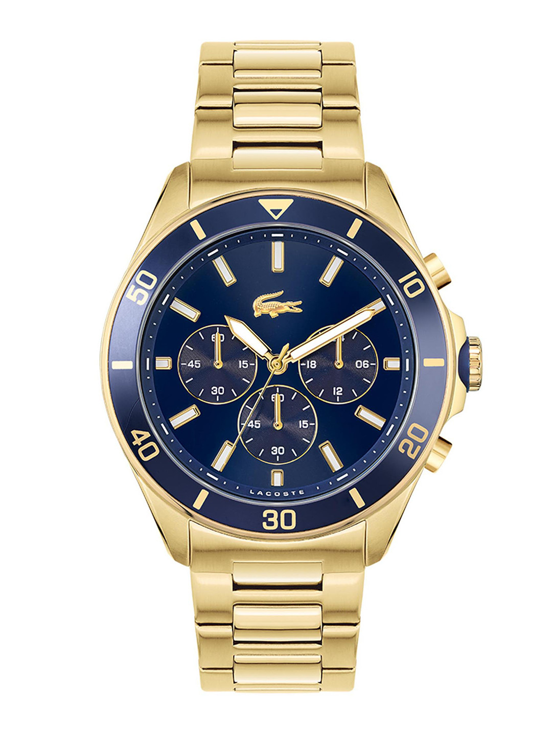 Buy Lacoste Men Blue Stainless Steel Analogue Watch With Chronograph ...