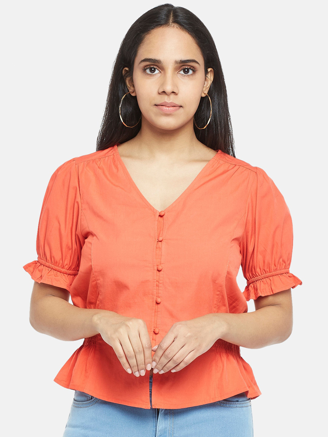 Buy People Women Rust Regular Top - Tops for Women 15095304 | Myntra