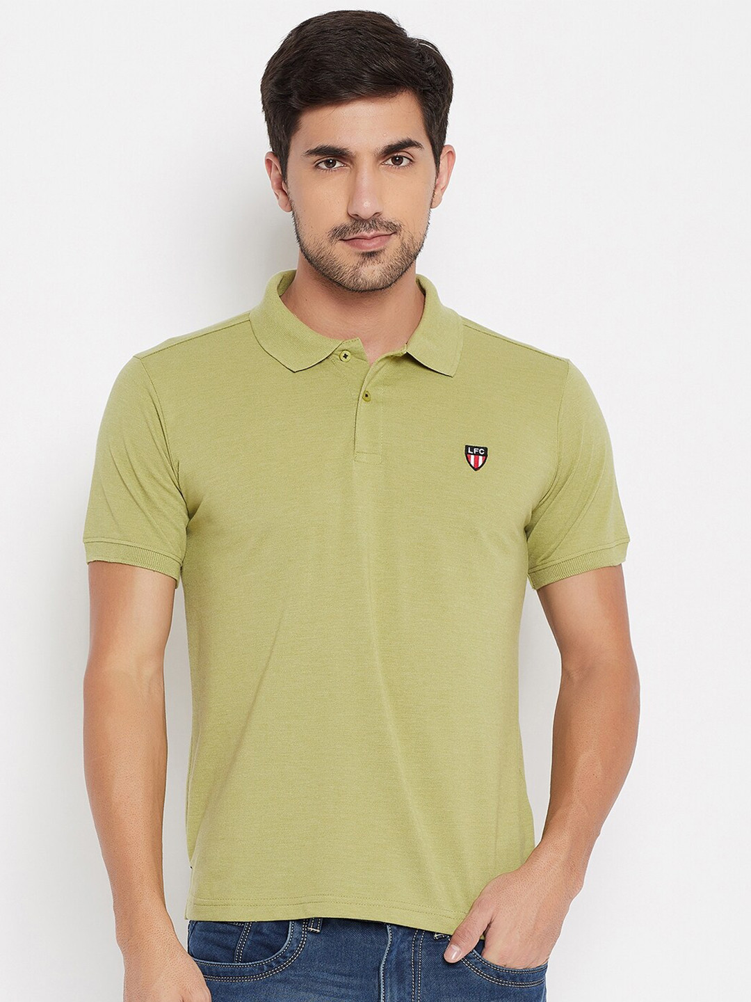 Buy NEVA Men Green Polo Collar Cotton T Shirt - Tshirts for Men 15097762 | Myntra