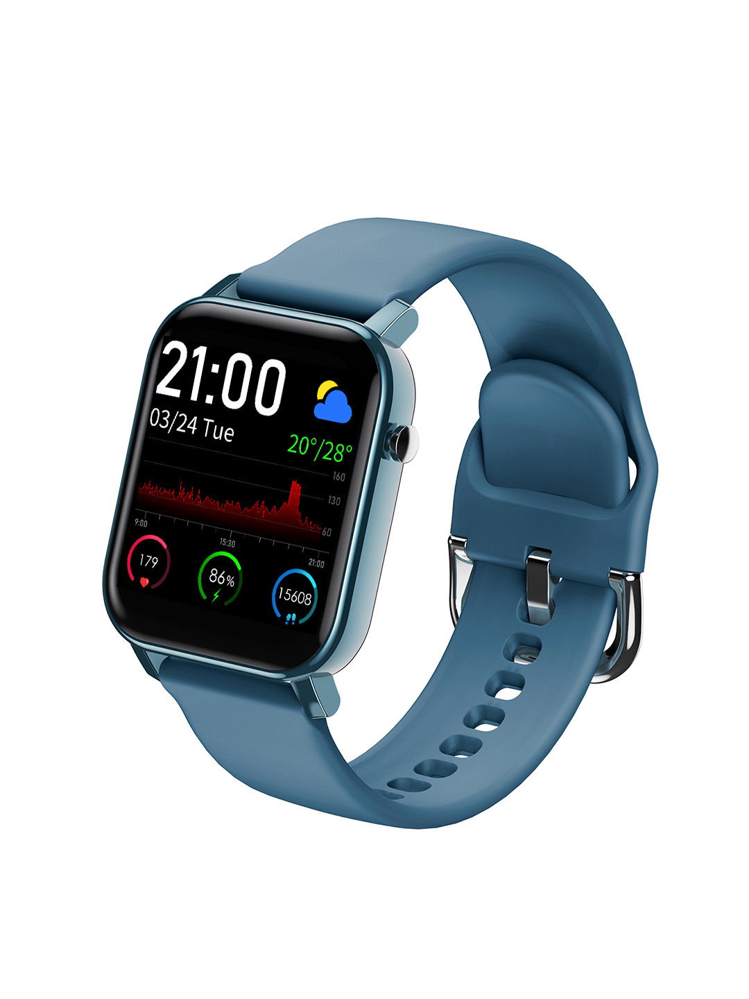 Buy FitSpark Blue Eclipse 1.4" Super Retina Display HD Smartwatch SW ...