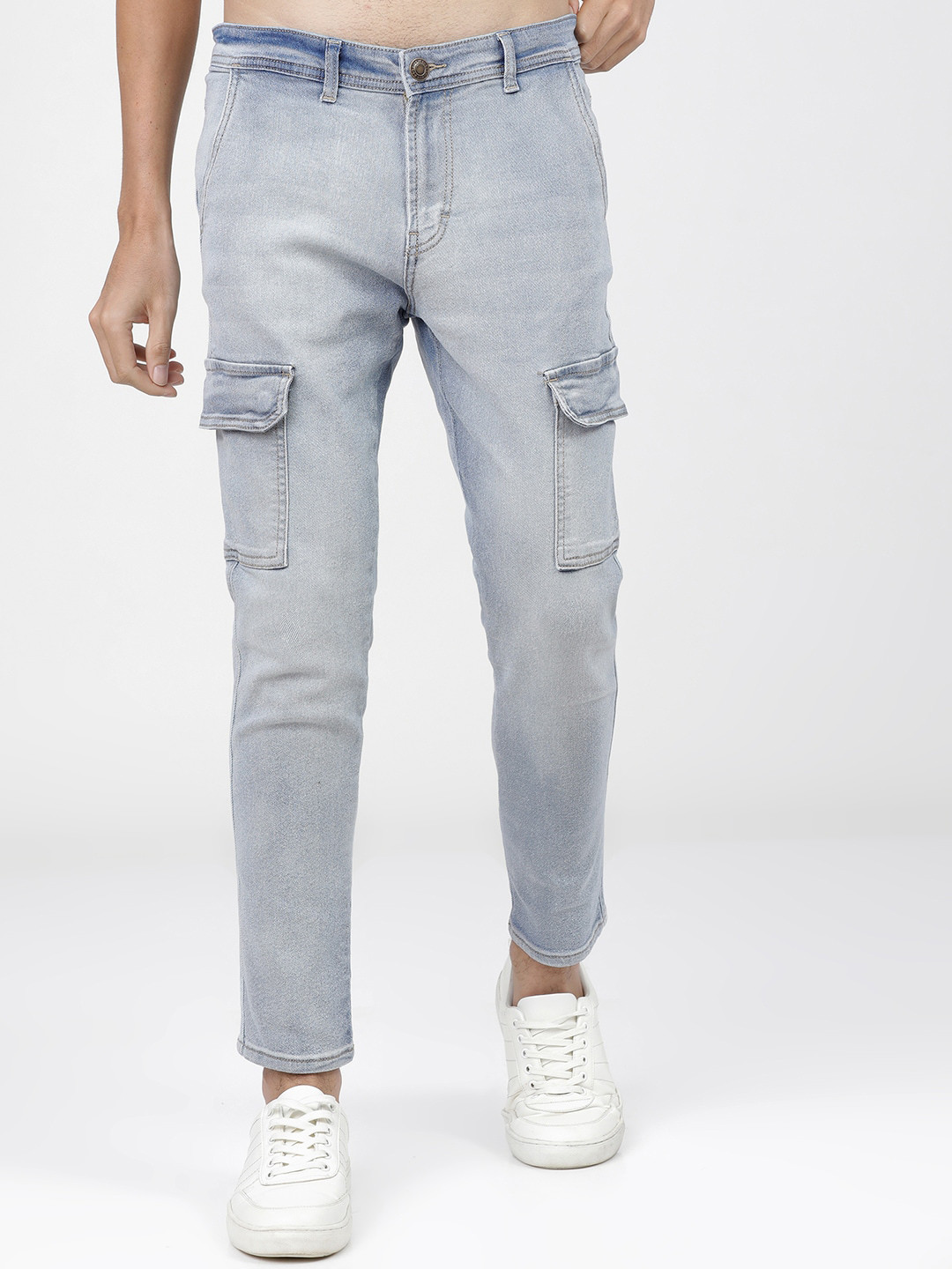 Buy HIGHLANDER Men Blue Slim Fit Heavy Fade Jeans - Jeans for Men ...