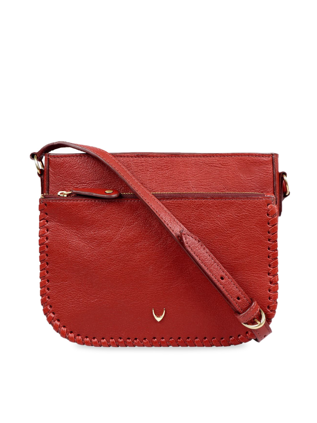 Buy Hidesign Red Leather Swagger Sling Bag - Handbags for Women ...