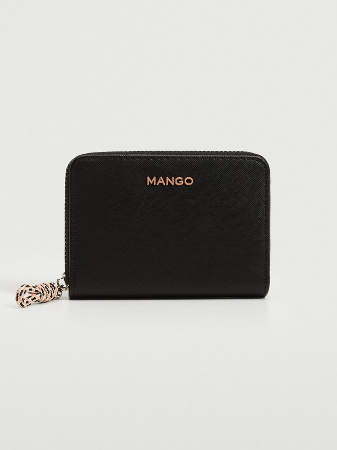 Buy MANGO Women Black Zip Around Wallet - Wallets for Women 15102880 ...