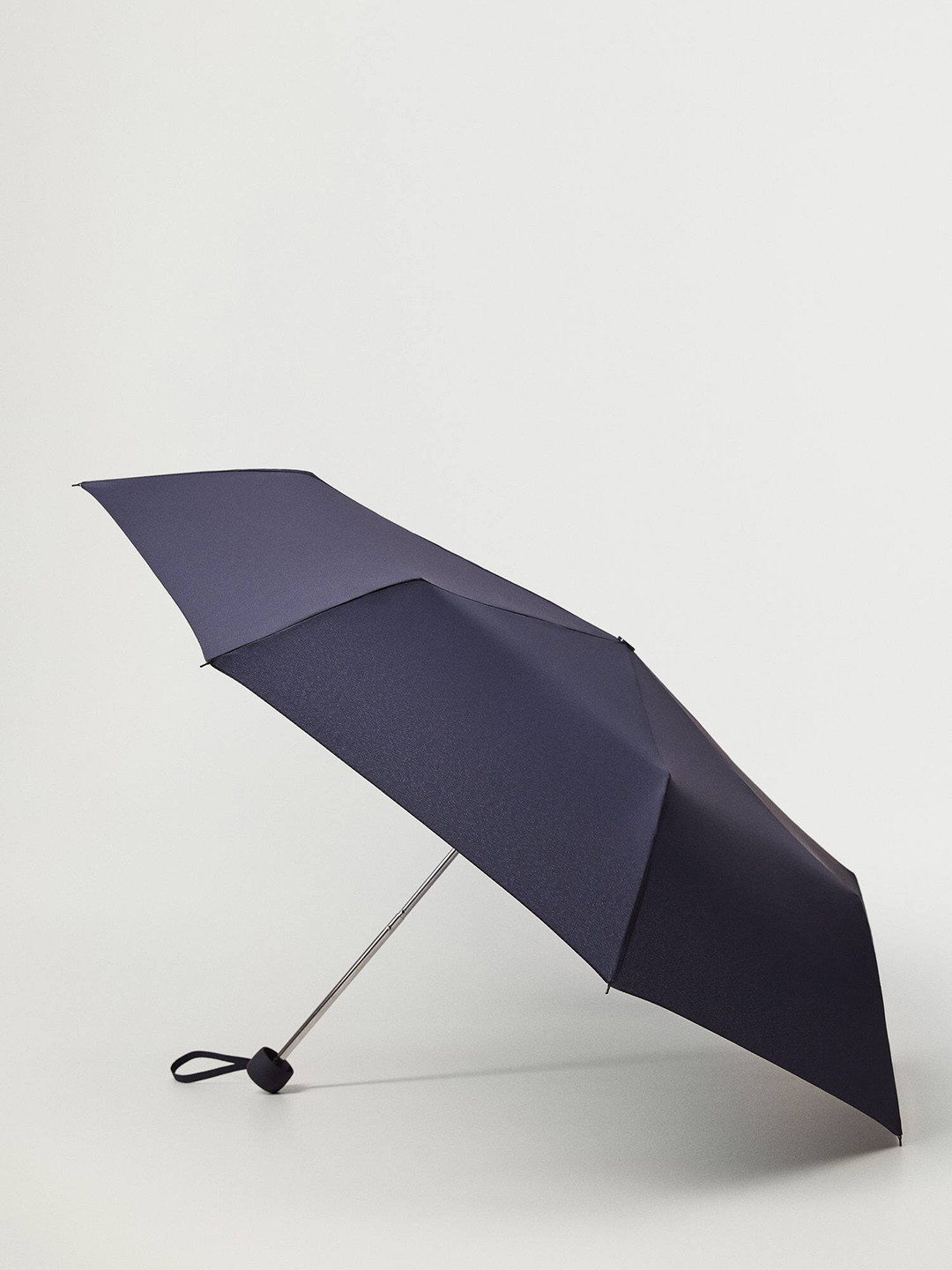 Buy MANGO Women Navy Blue Solid Basic Manual Umbrella - Umbrellas for ...