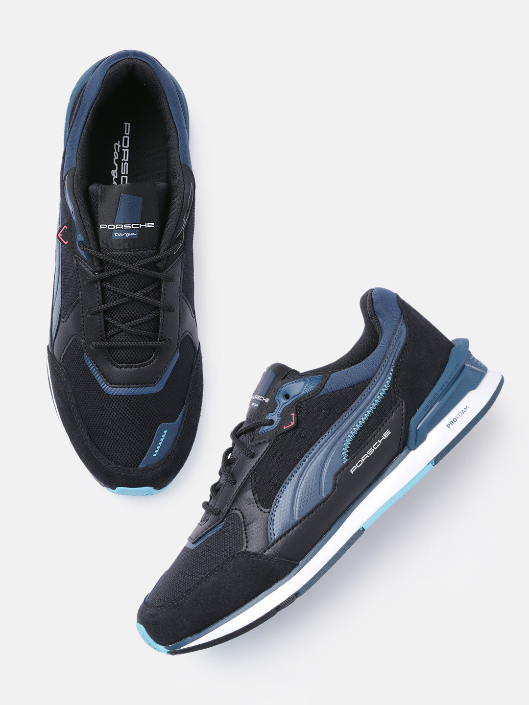 Buy PUMA Motorsport Unisex Black Porsche Legacy Low Racer Sneakers ...