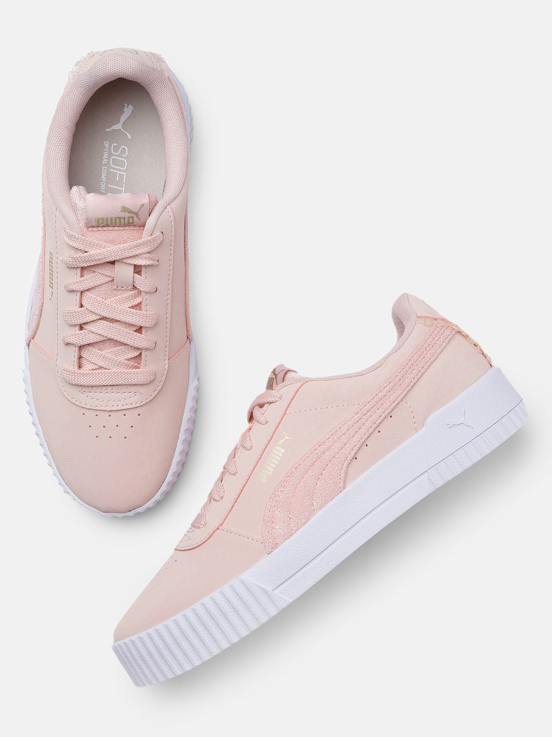 Buy Puma Women Pink Carina Ruffle Sneakers - Casual Shoes for Women ...