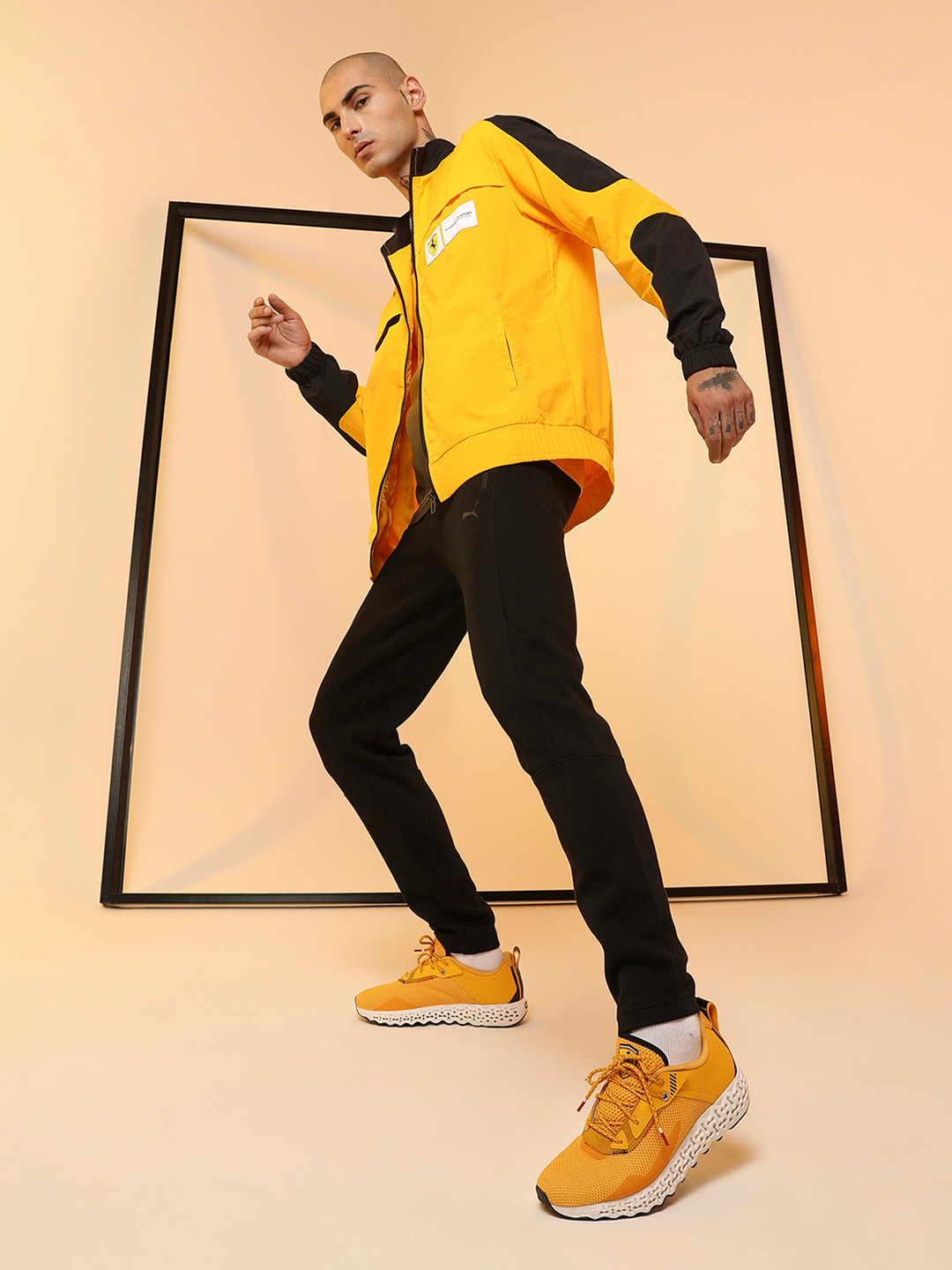 Buy PUMA Motorsport Men Mustard Yellow Ferrari RCT Xetic Forza Sneakers ...