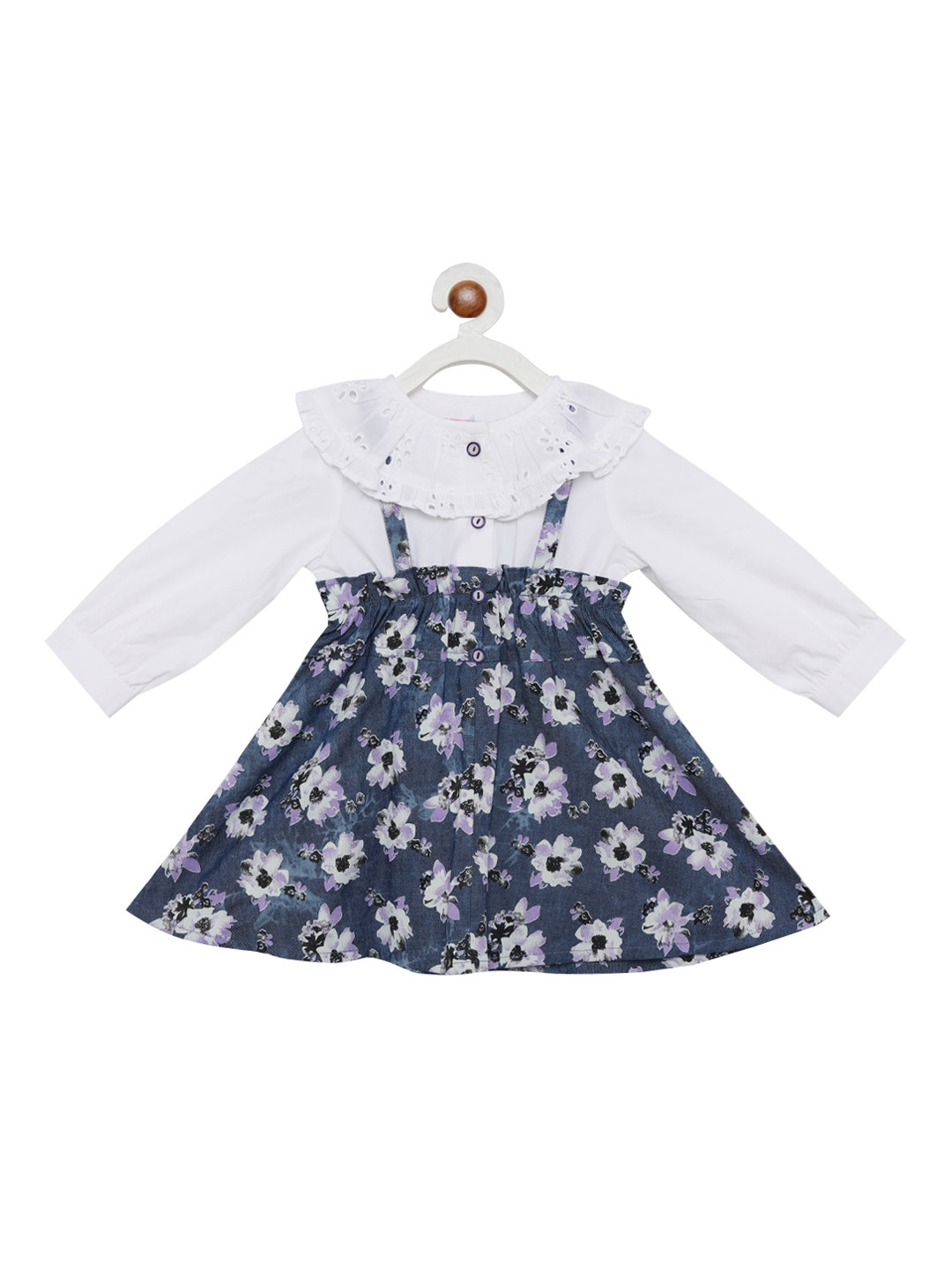 Buy Nauti Nati Blue Floral Dress - Dresses for Girls 15112066 | Myntra