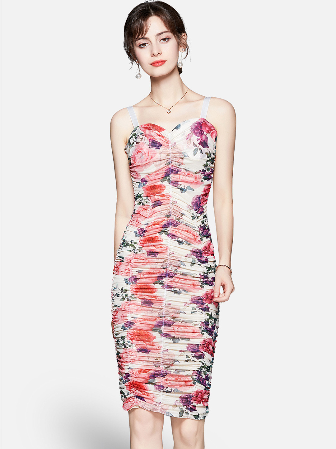 Buy JC Collection Multicoloured Floral Bodycon Dress - Dresses for ...