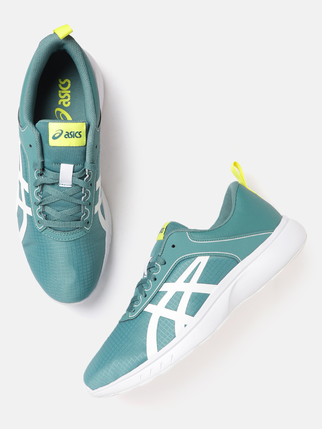 Buy ASICS Men Teal Green PRIME JOGGER LS Striped Sneakers - Casual ...