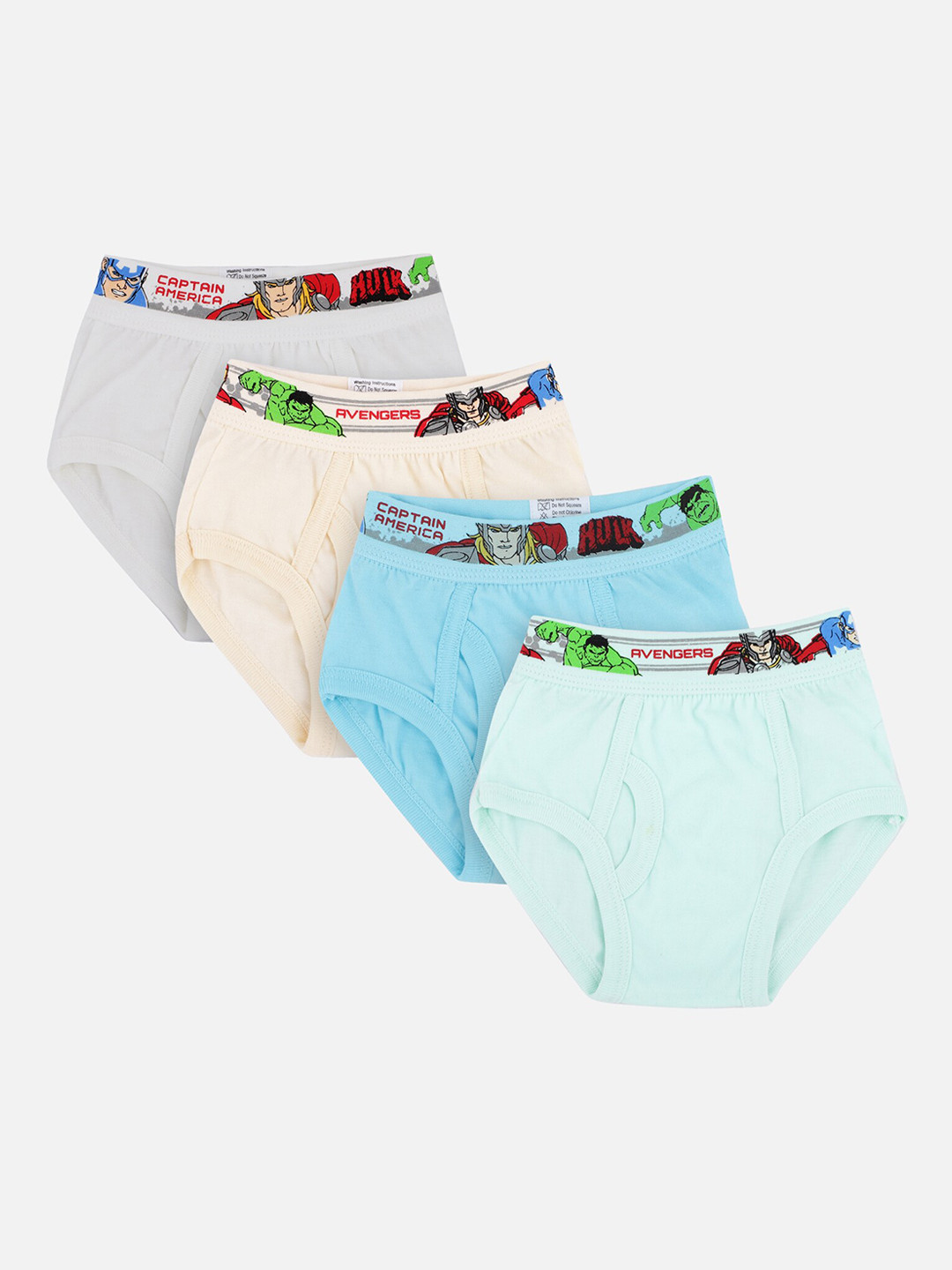Buy Bodycare Kids Boys Pack Of 4 Assorted Pure Cotton Basic Briefs ...