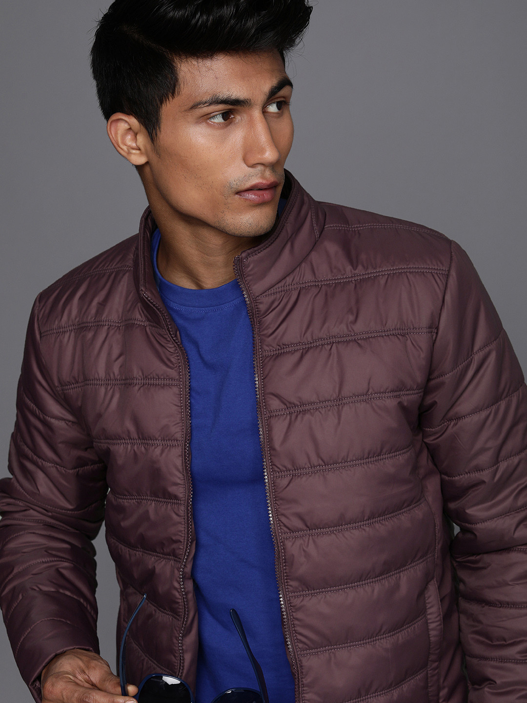 Buy WROGN Men Brown Padded Jacket - Jackets for Men 15131104 | Myntra