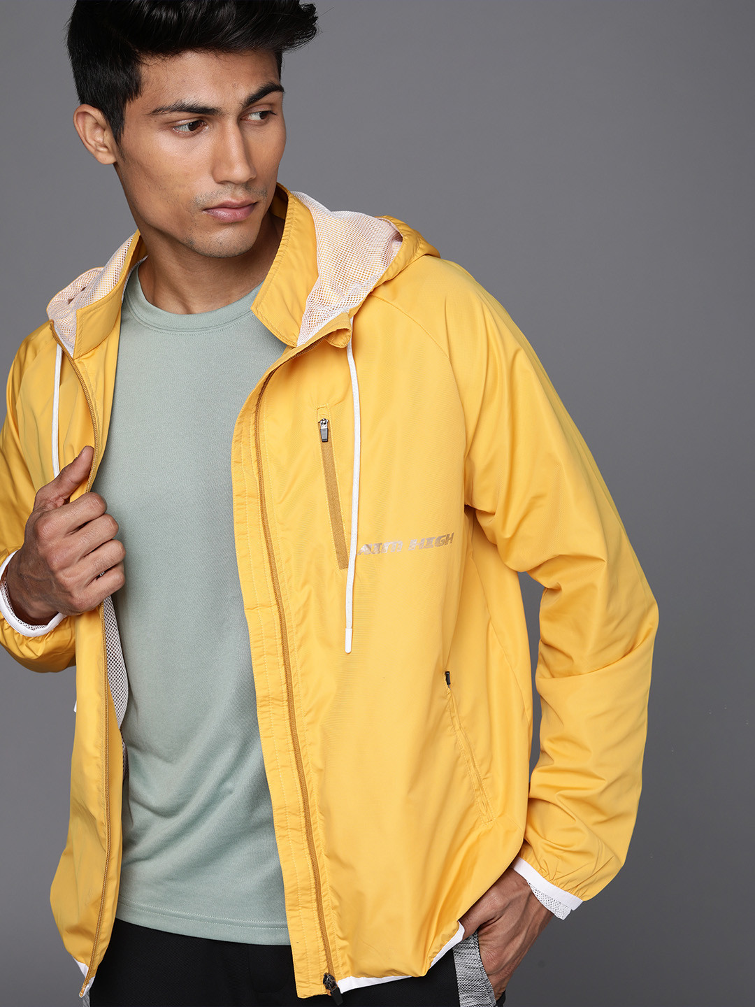 Buy WROGN ACTIVE Men Yellow Bomber Jacket - Jackets for Men 15131156 ...