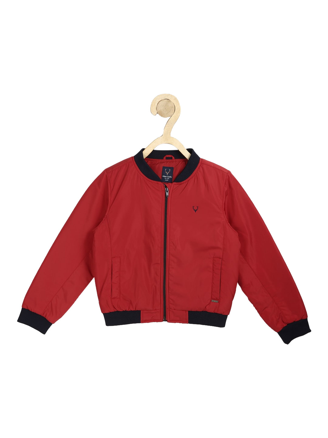 Buy Allen Solly Junior Boys Red Bomber Jacket - Jackets for Boys ...