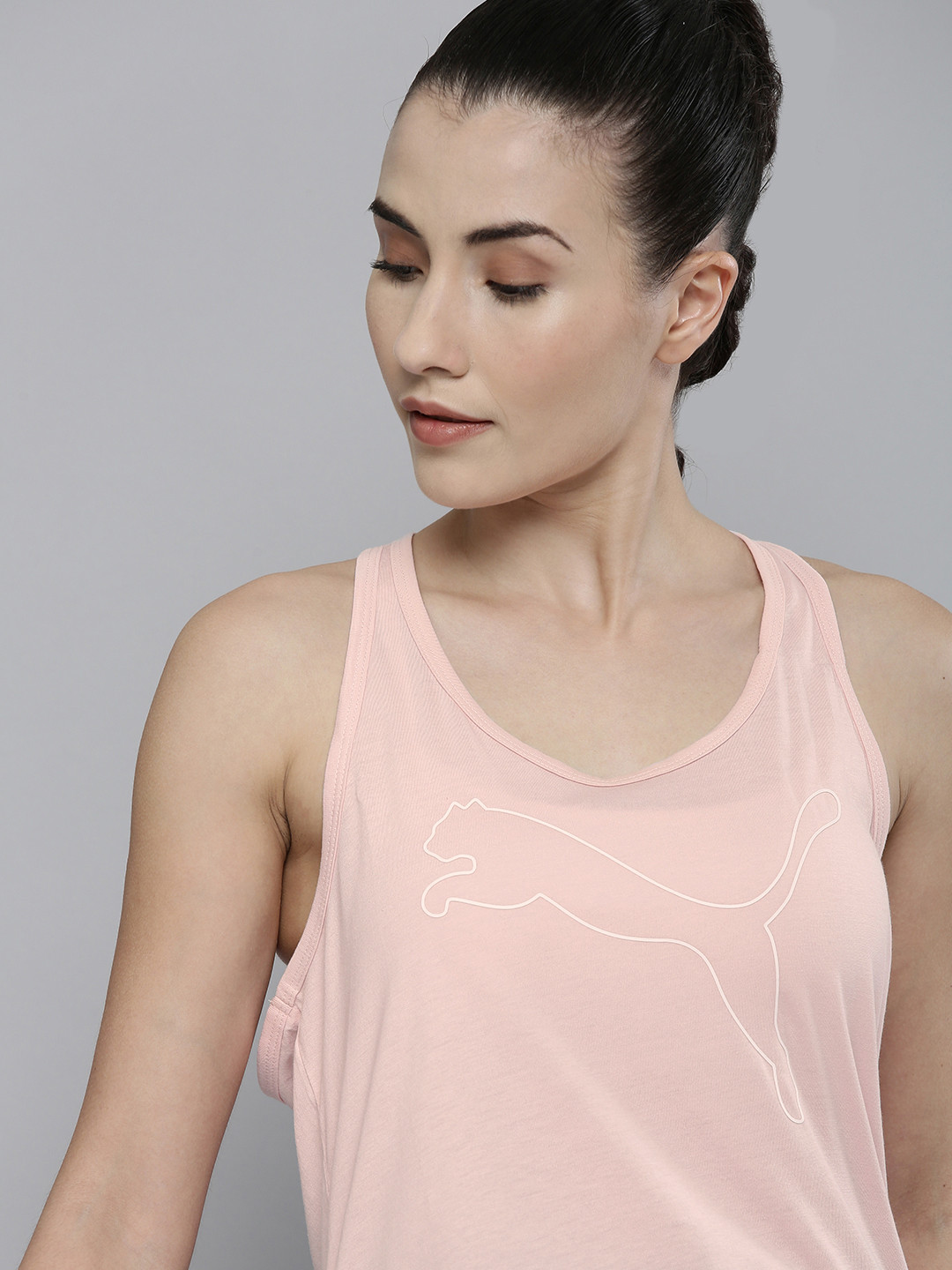 Buy Puma Women Black Printed RTG Logo Tank Top - Tops for Women ...