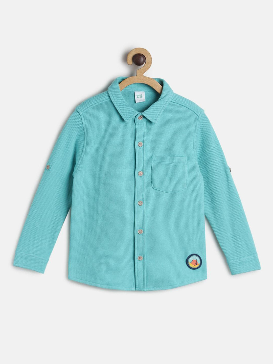 Buy MINI KLUB Boys Blue Opaque Casual Shirt - Shirts for Boys 15141186 ...