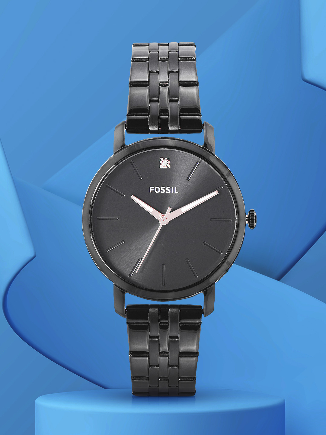 Buy Fossil Women Black Lexie Luther Analogue Watch BQ3569 - Watches for ...