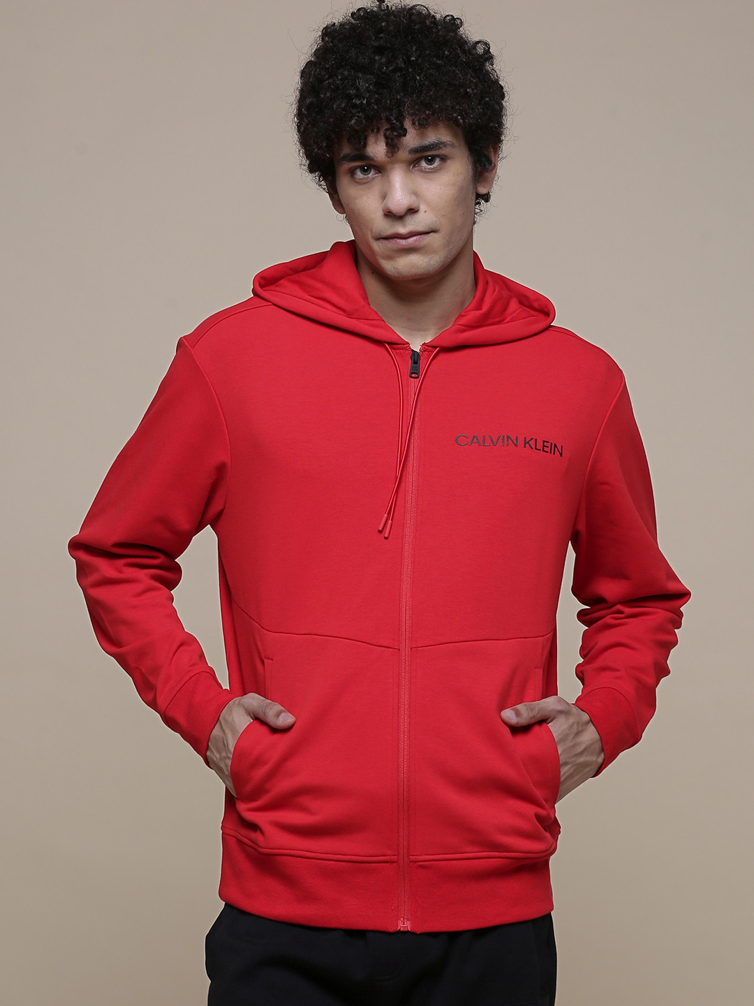 Buy Calvin Klein Jeans Men Red Bomber Jacket - Jackets for Men 15151762 ...