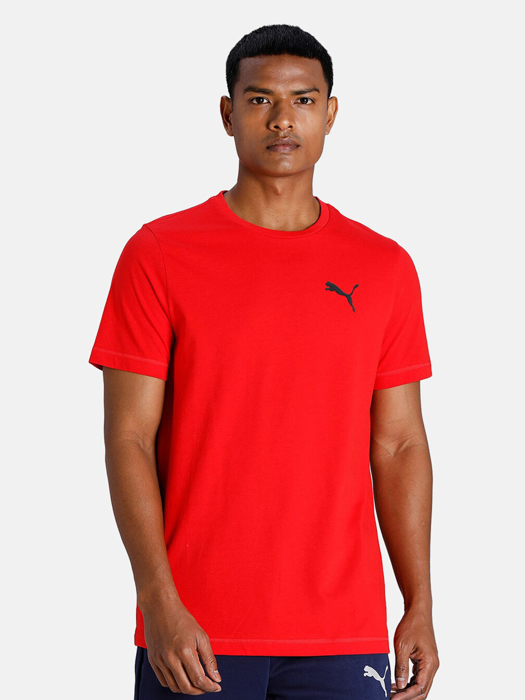 Buy Puma Men Red Solid Active Soft Regular Fit T Shirt - Tshirts for ...