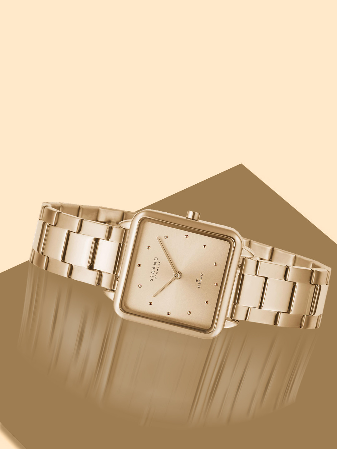 Buy STRAND BY OBAKU Women Rose Gold Toned & Rose Gold Toned Straps ...