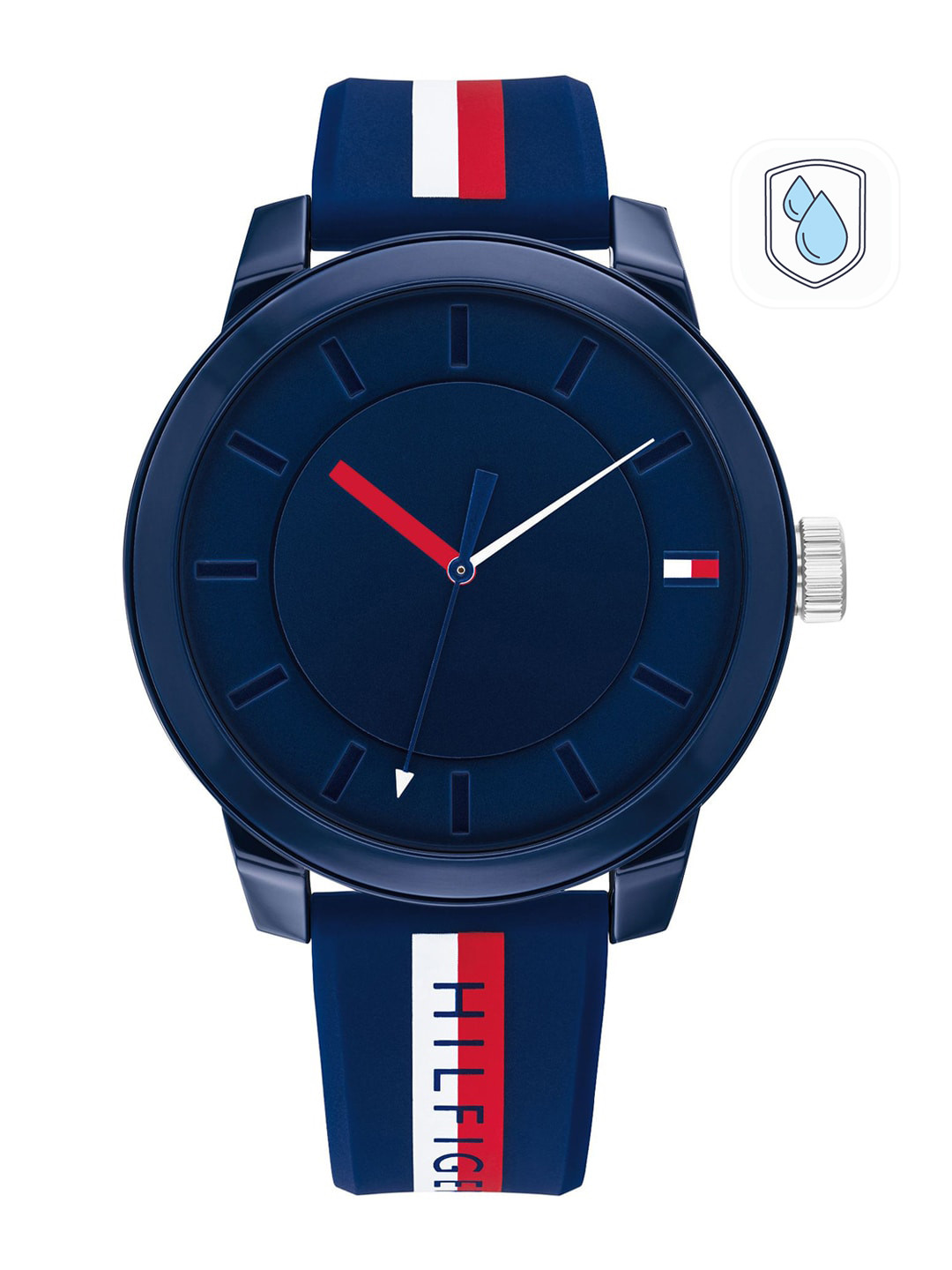 Buy Tommy Hilfiger Men Blue Brass Dial & Blue Straps Analogue Watch ...
