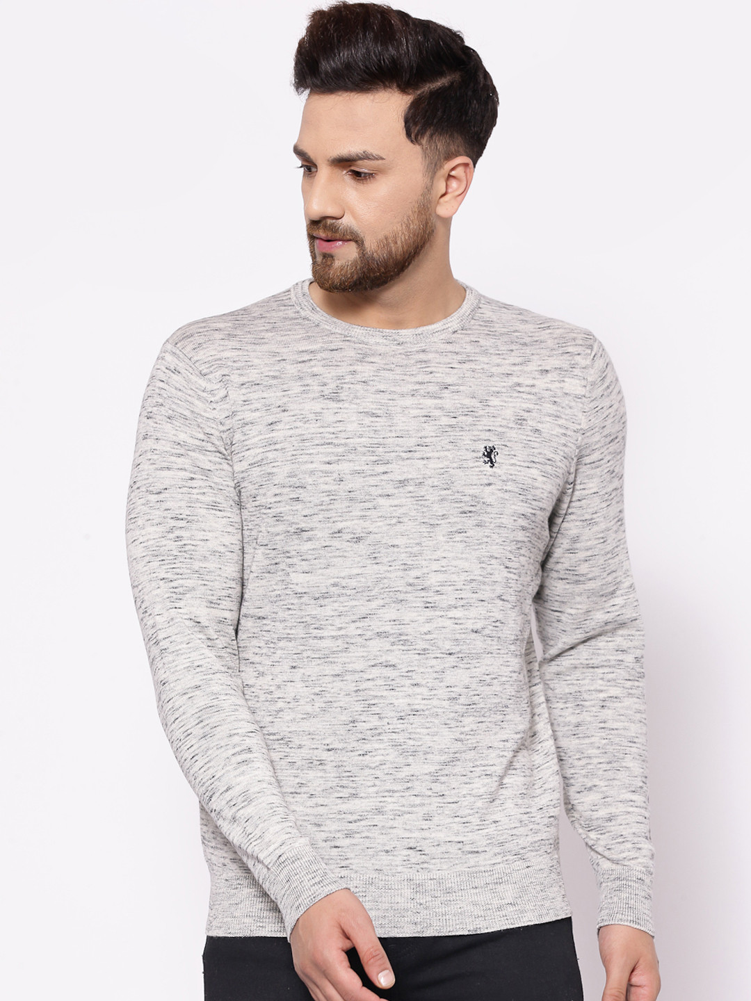 Buy Red Tape Men Grey Melange Pullover - Sweaters for Men 15162196 | Myntra