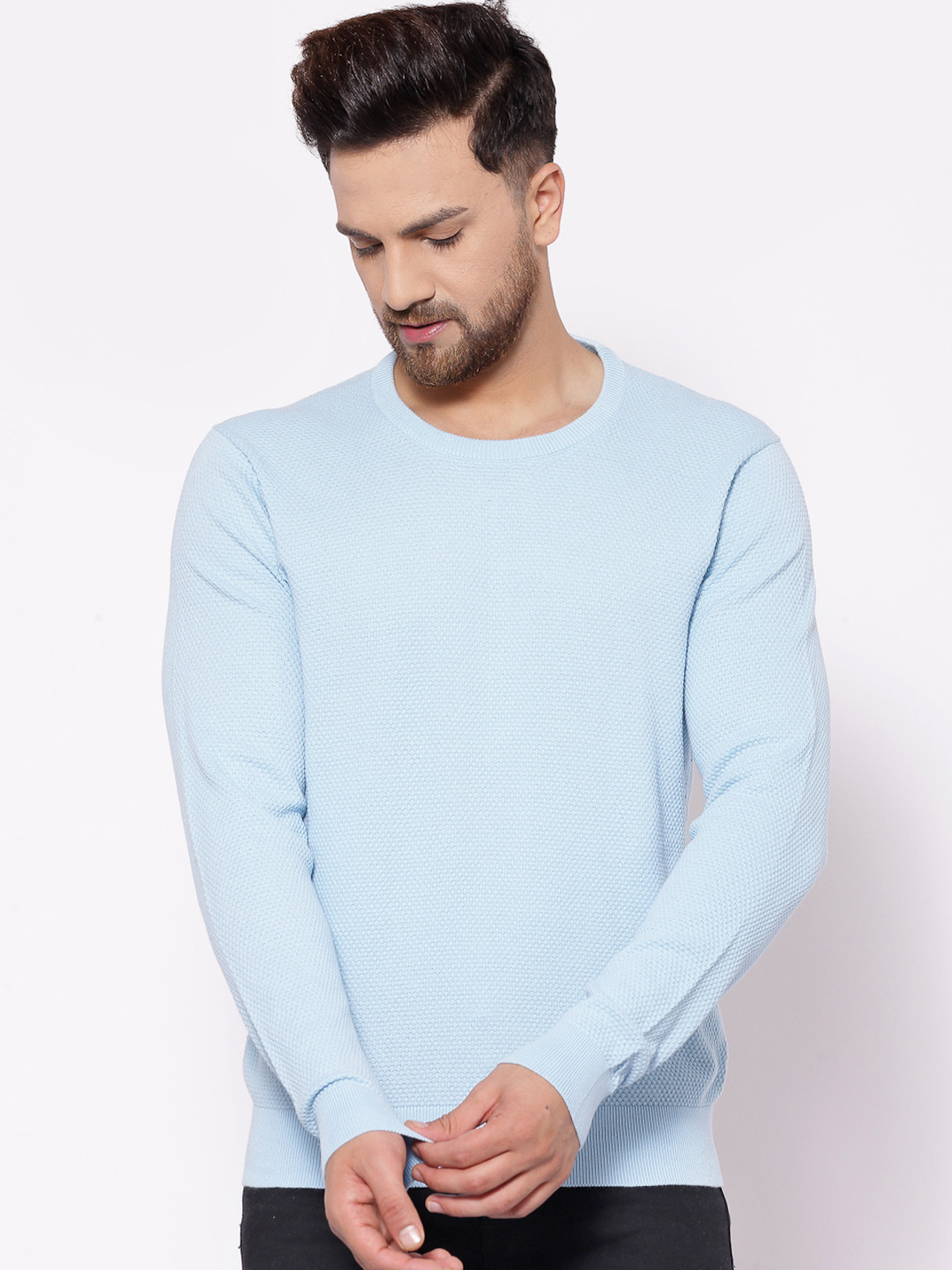 Buy Red Tape Men Blue Pullover - Sweaters for Men 15162202 | Myntra
