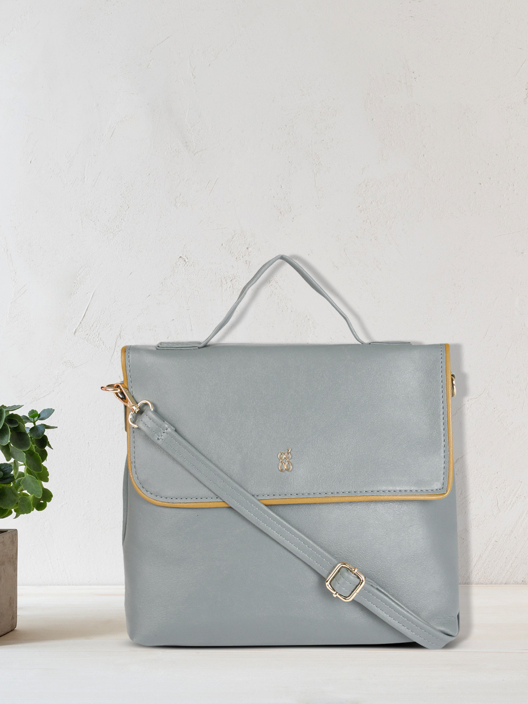 Buy Baggit Blue Solid Satchel - Handbags for Women 15170916 | Myntra