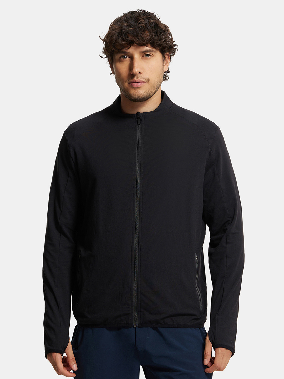 Buy Soft Touch Microfiber Stretch Jacket With Thumbhole Styling SP17 ...