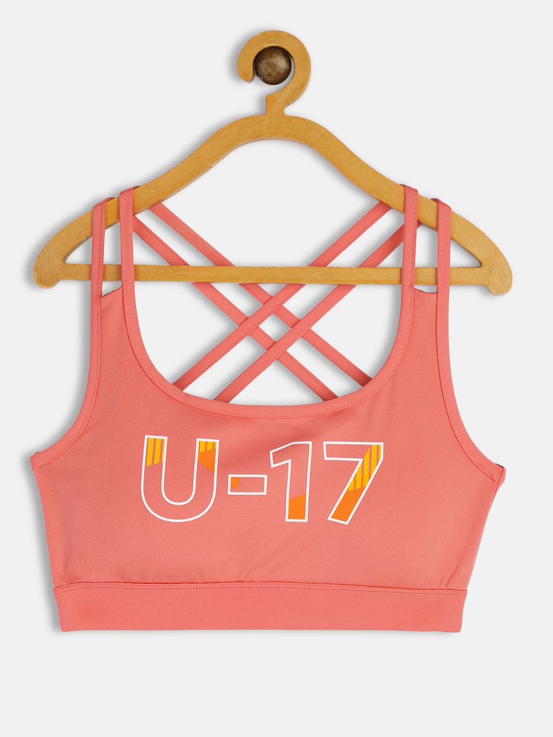 Buy HRX By Hrithik Roshan U 17 Girls Rose Active Sports Bra - Bra for ...