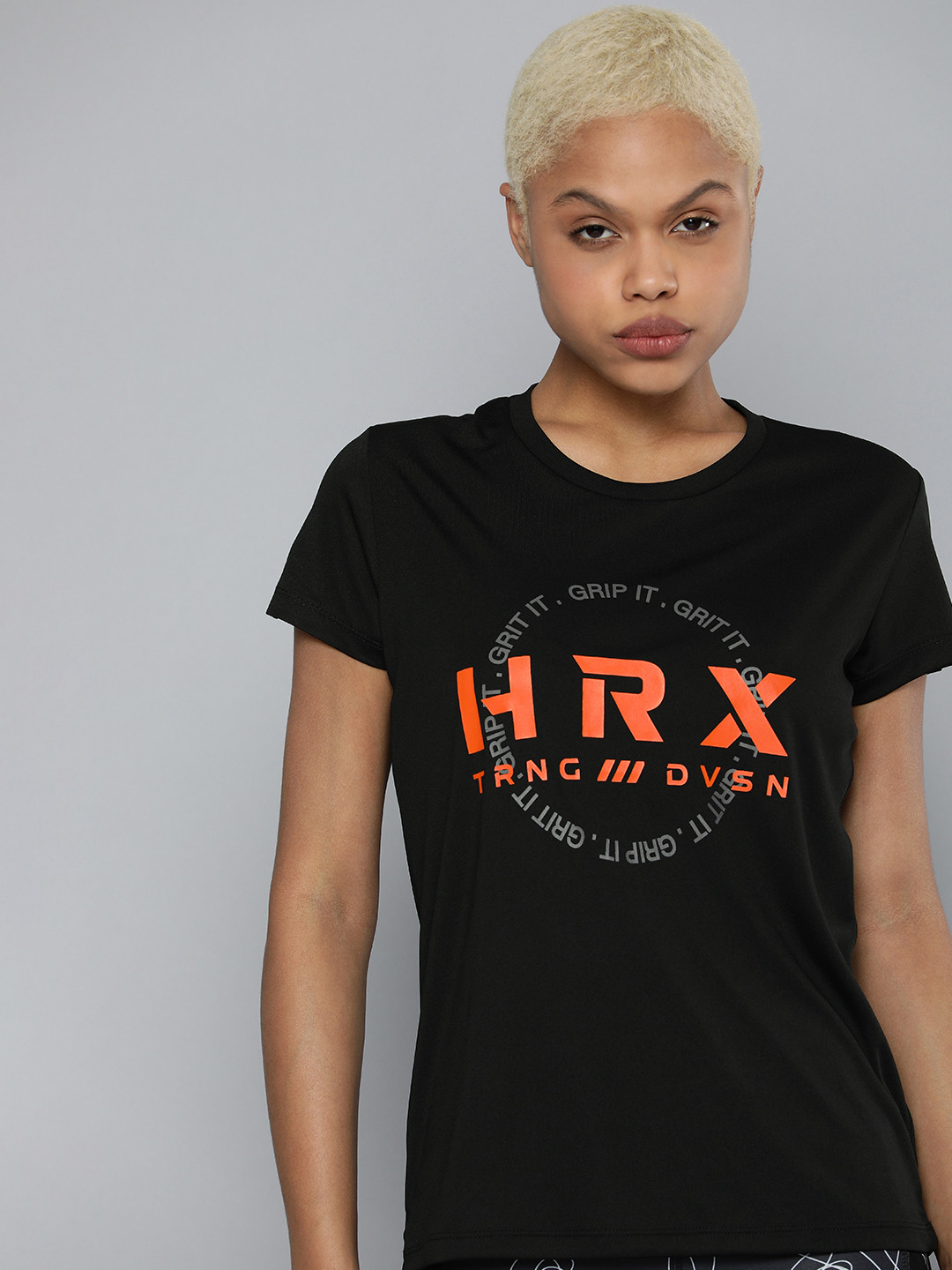 Buy HRX By Hrithik Roshan Training Women Jet Black Rapid Dry Brand ...