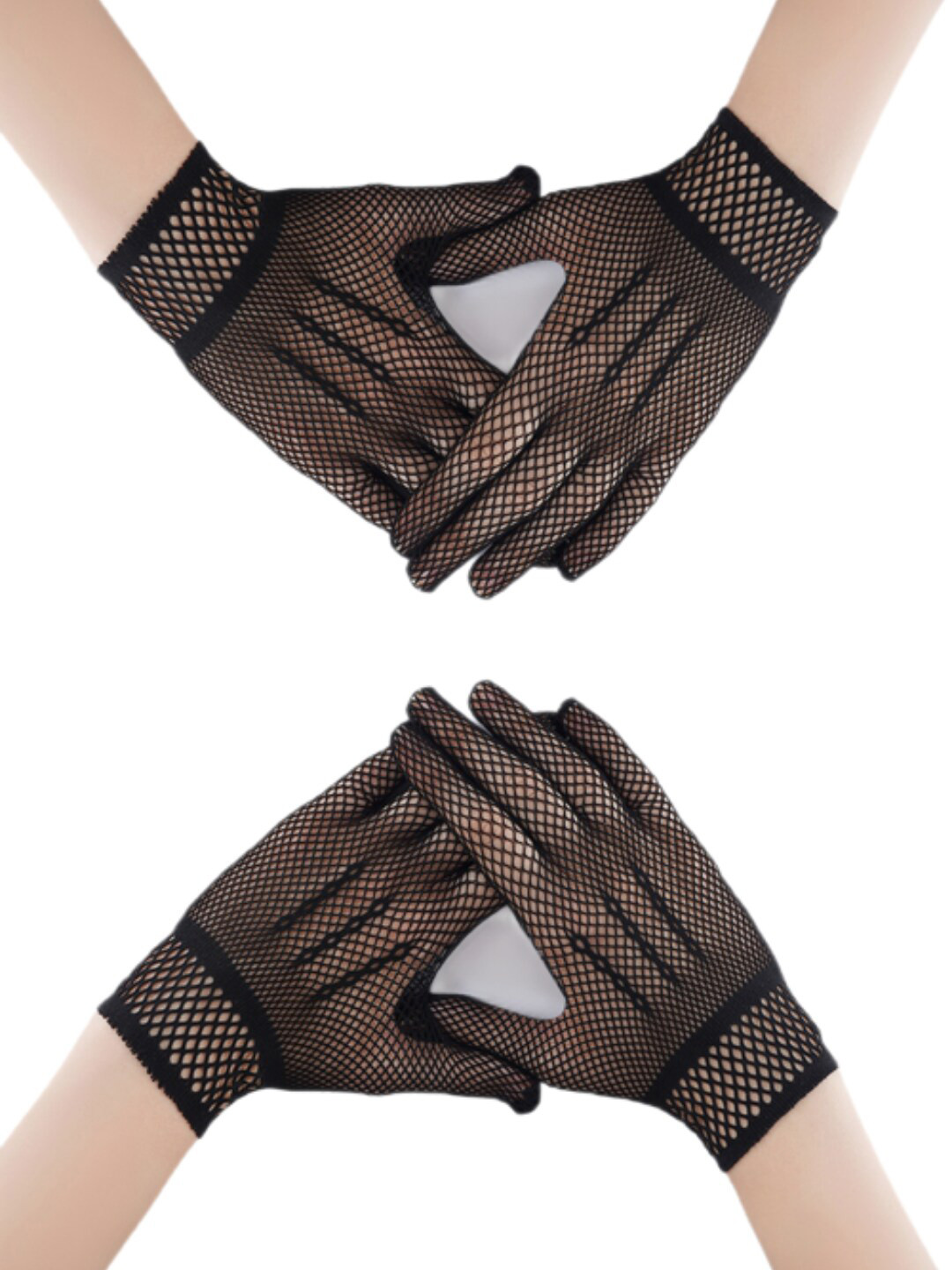 Buy N2S NEXT2SKIN Pack Of 2 Black Net Pattern Gloves - Gloves for ...