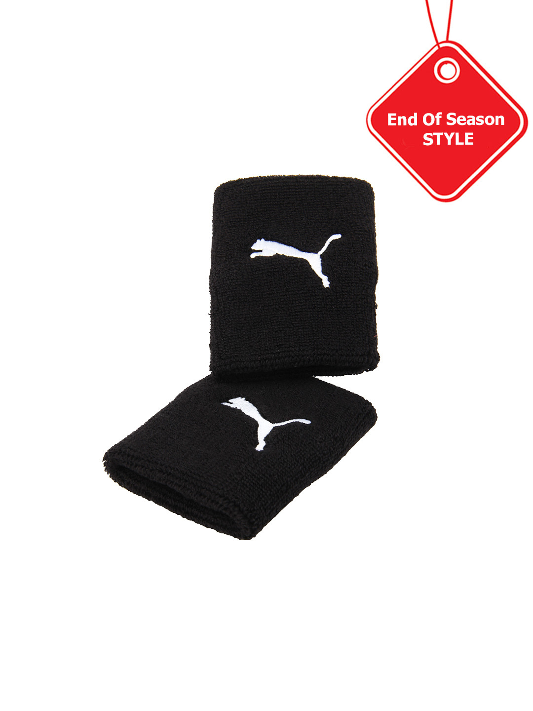 Buy PUMA Unisex Pack Of 2 Black Team Long Wristbands - Wristbands for ...