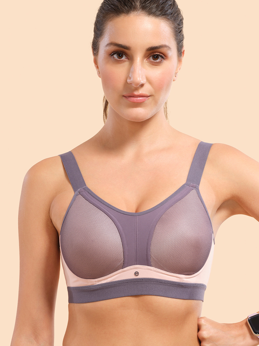 Buy Enamor Padded Non Wired Full Coverage Y Panel For Vertical Bounce Control Sports Bra - Bra ...