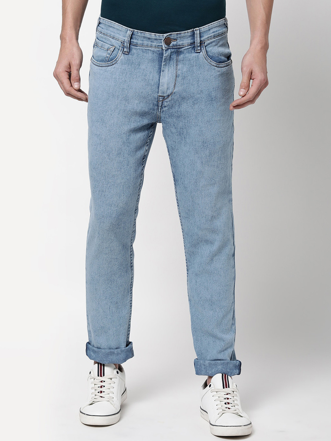 Buy HERE&NOW Men Blue Straight Fit Jeans - Jeans for Men 15196628 | Myntra